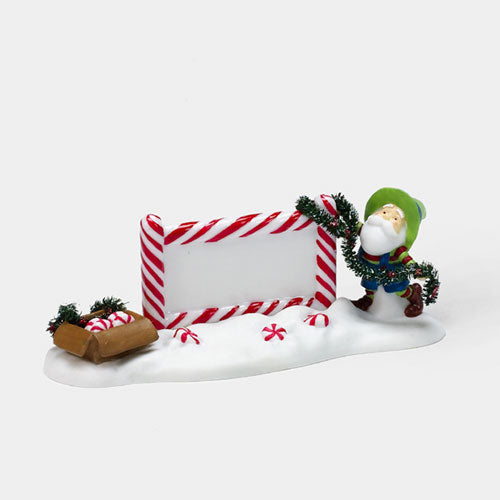 Village Peppermint Sign 56.53114 – Department 56 Retirements